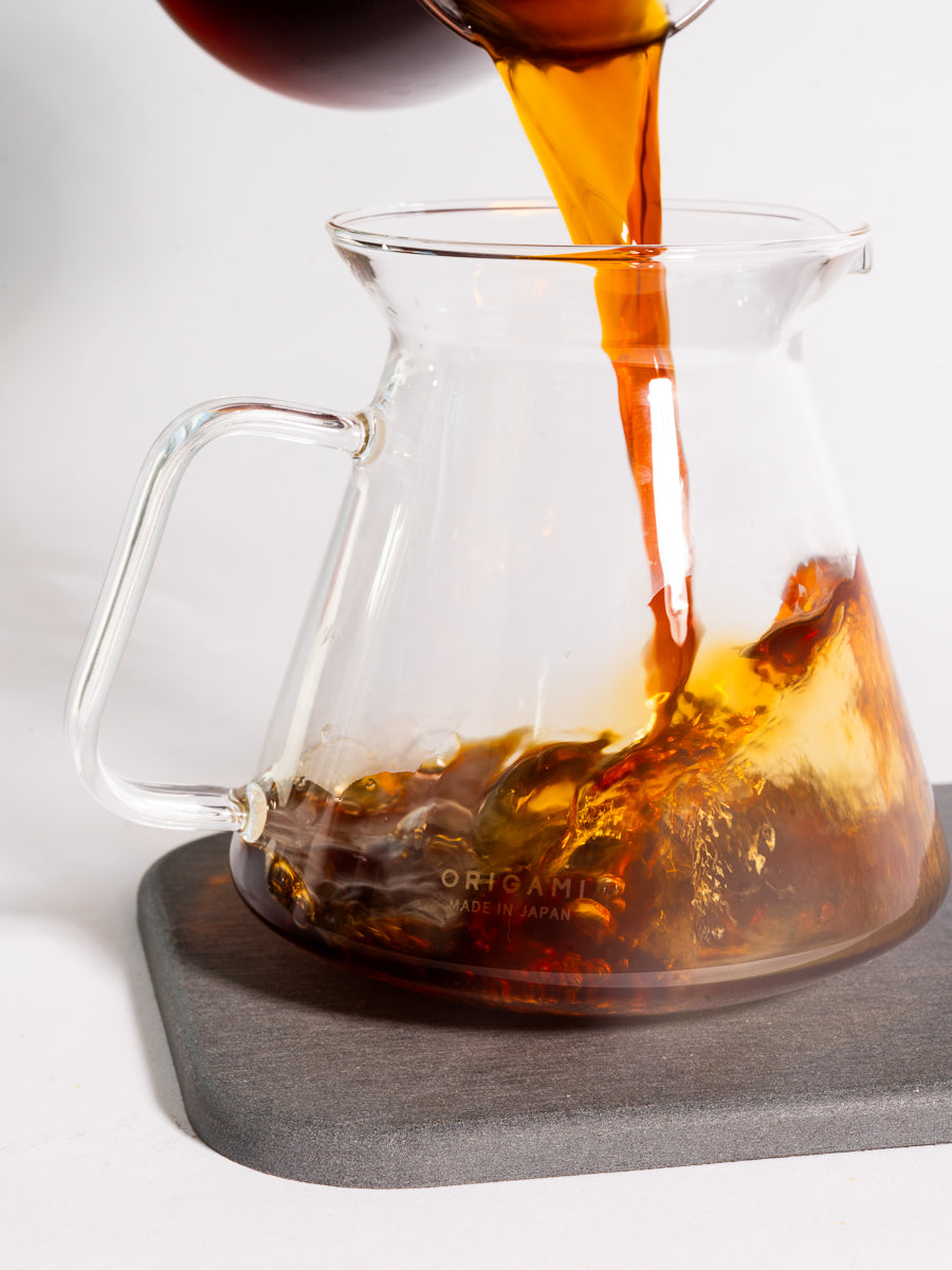 ORIGAMI X HARIO Glass Carafe 710 ml - 6 pack — Slow Pour Wholesale