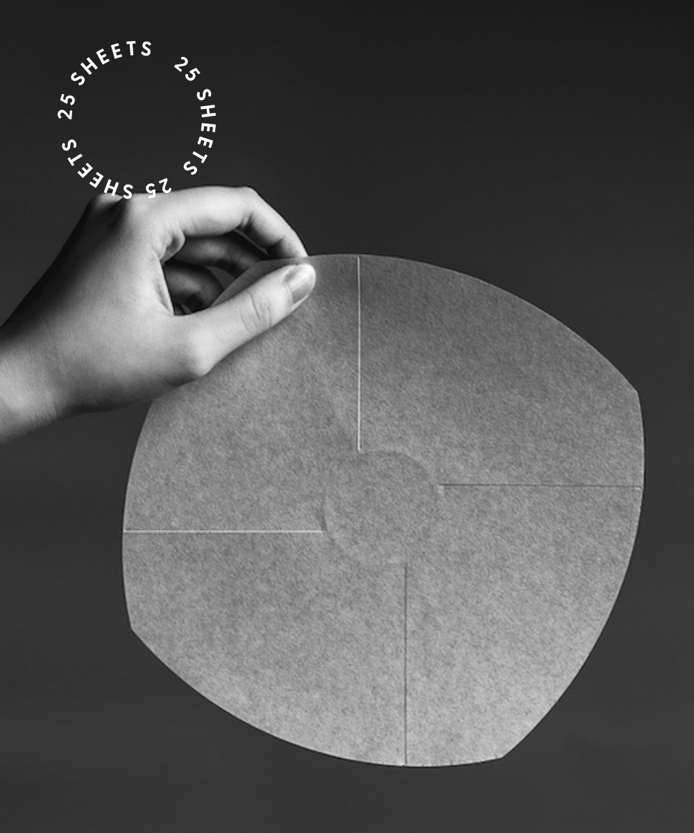 SIBARIST B3 FLAT Filters for Flat Bed Brewers M (1 - 4 Cup) in 25 Shee ...